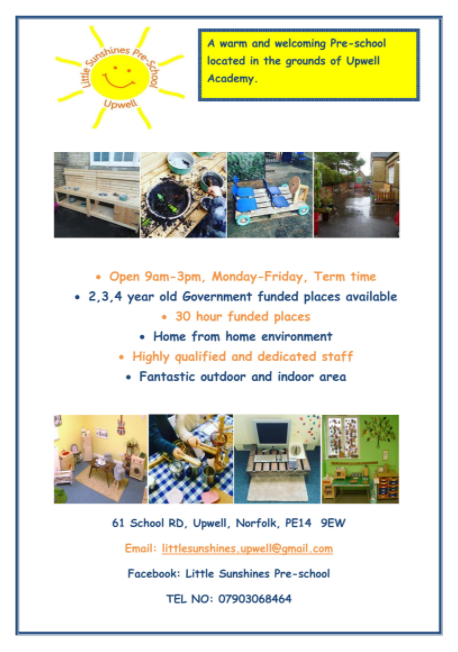 Upwell Academy - Little Sunshines Pre School