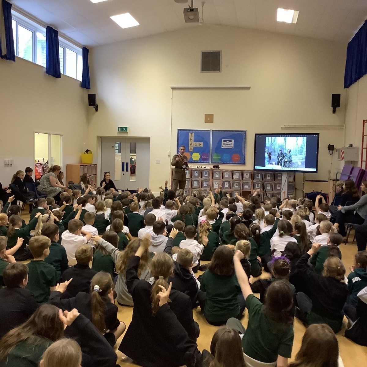 Upwell Academy - Army Officer’s Inspirational Assembly